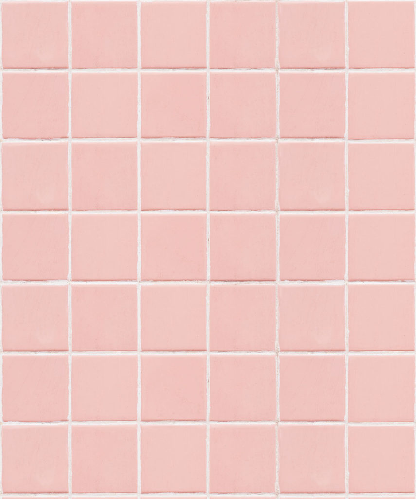 Pink Tiles Wallpaper • Realistic Tile Effect Wallpaper • Milton & King AUS