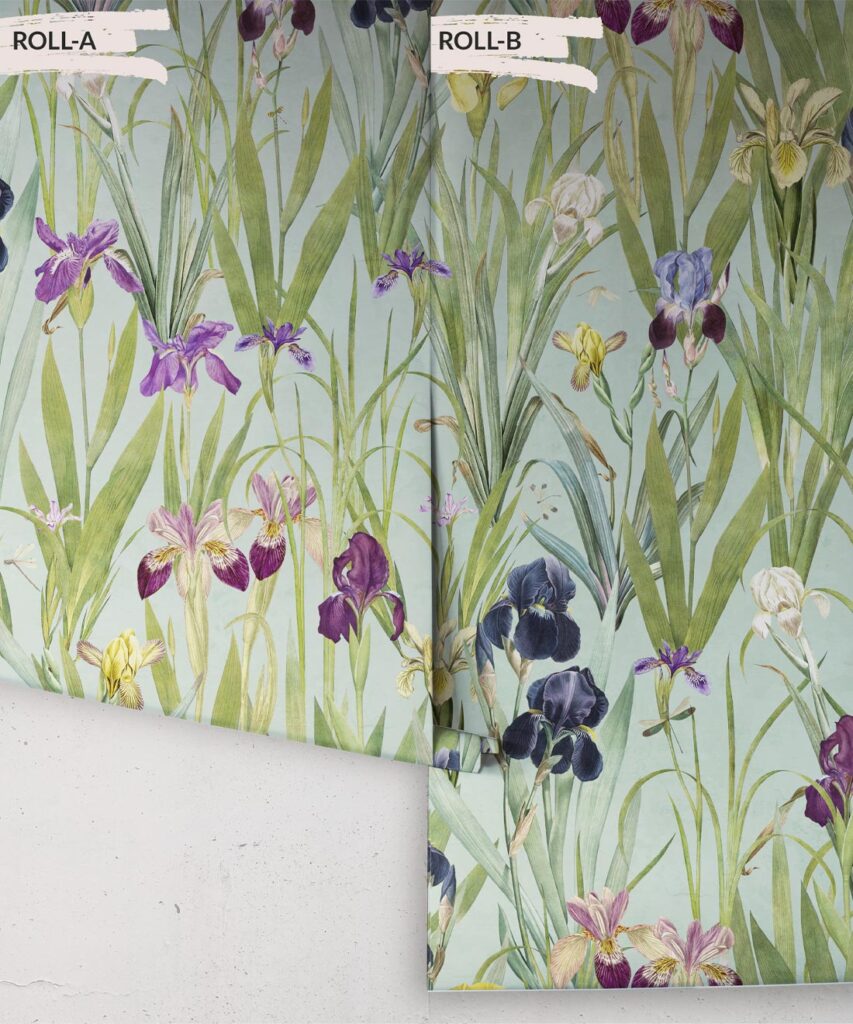 Iris Wallpaper • Floral Botanical Wallpaper • Milton & King AU
