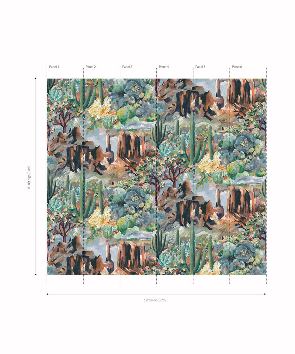 Desert Skies Mural Wallpaper • Wild Landscape Mural • Milton & King AU