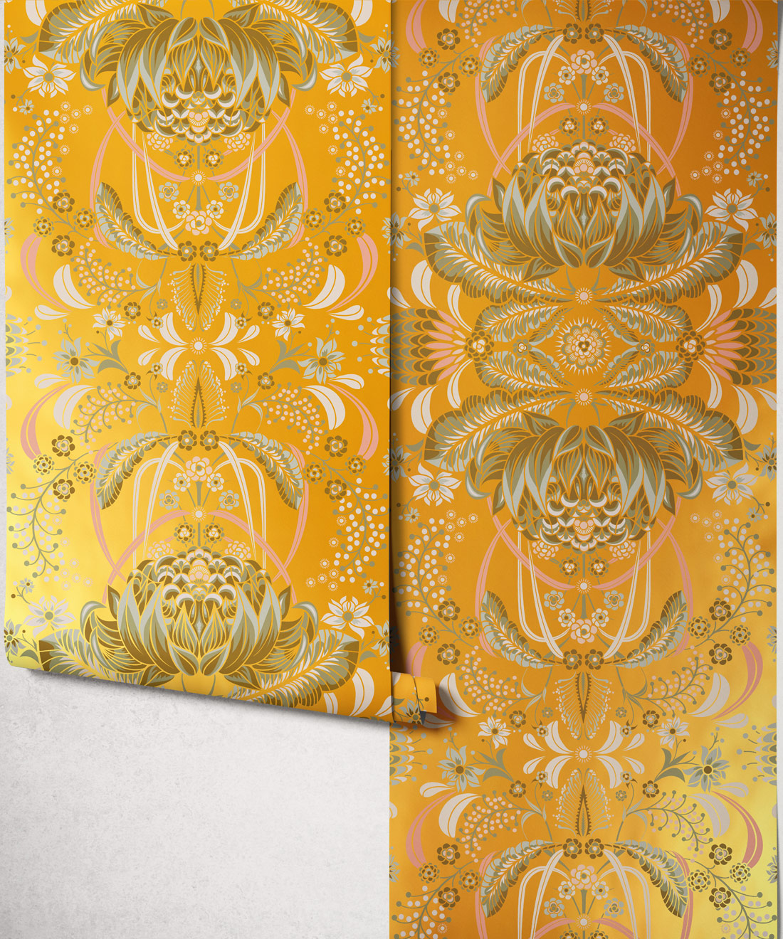 Bush Beauty Metallic Wallpaper • Australian Floral • Milton & King