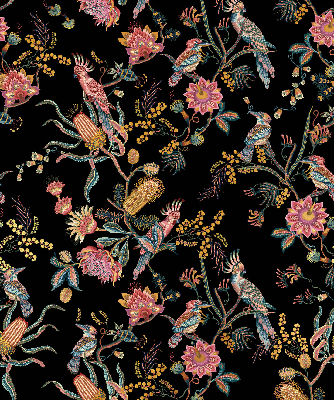 Matilda Metallic Wallpaper • Botanical • Milton & King